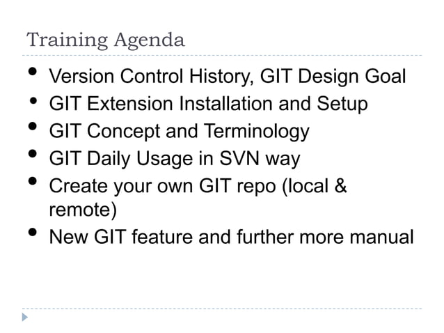 Git extension-training | PPT