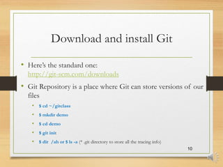 Git is a distributed version control system . | PPT