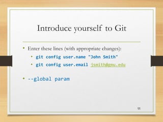 Git is a distributed version control system . | PPT