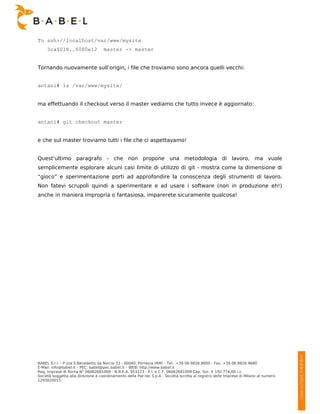 Git: un'introduzione pratica | PDF