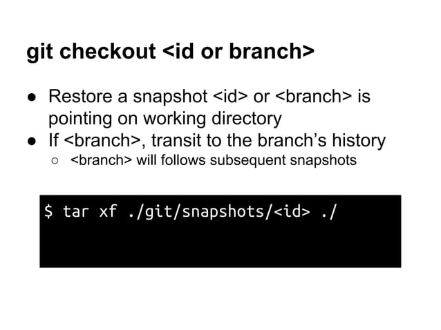 Git inter-snapshot public | PPT
