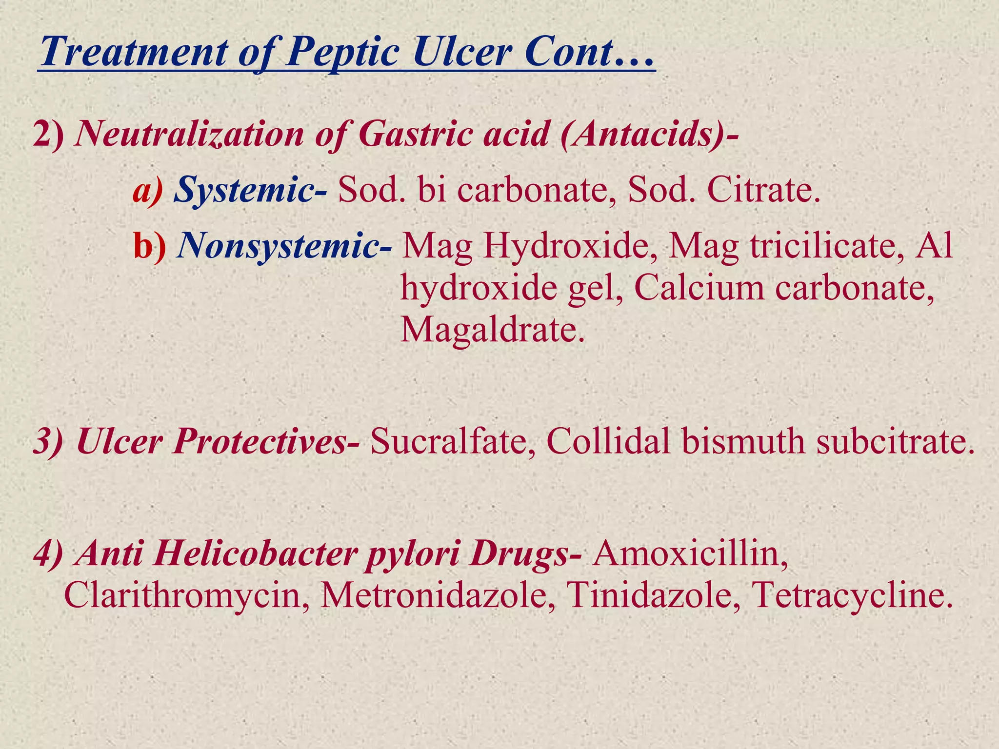 Drugs for Peptic Ulcer | PPTX