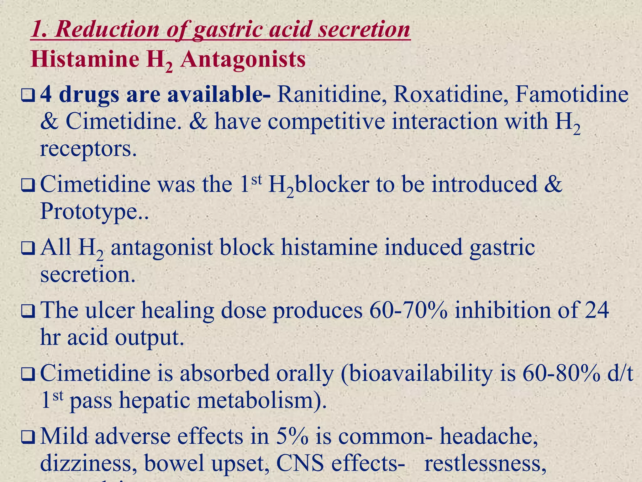 Drugs for Peptic Ulcer | PPTX