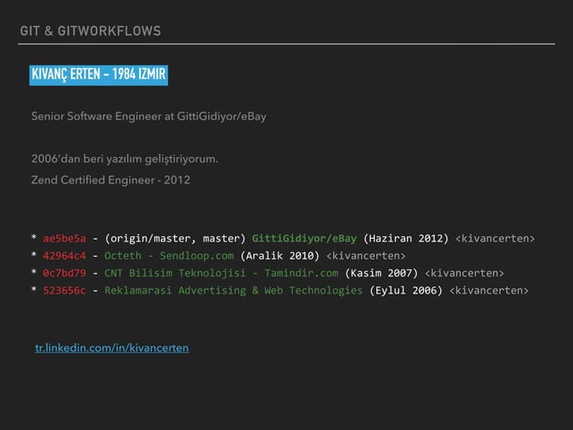 Git & Git Workflows | PPT