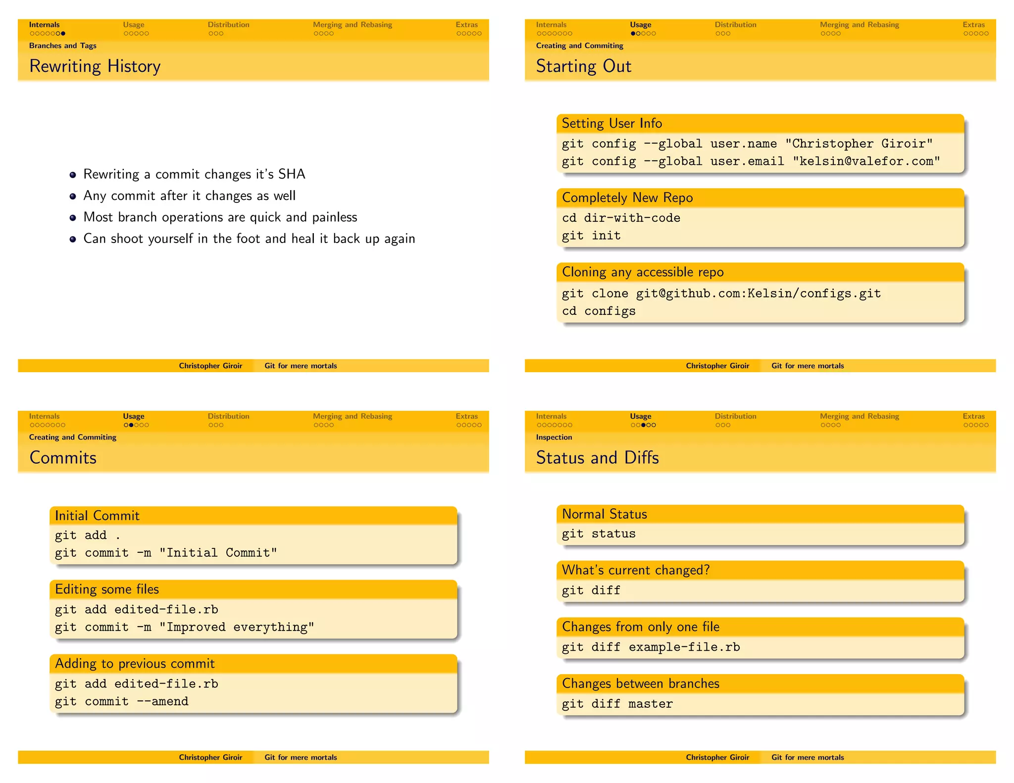 Git Presentation - Handout | PDF