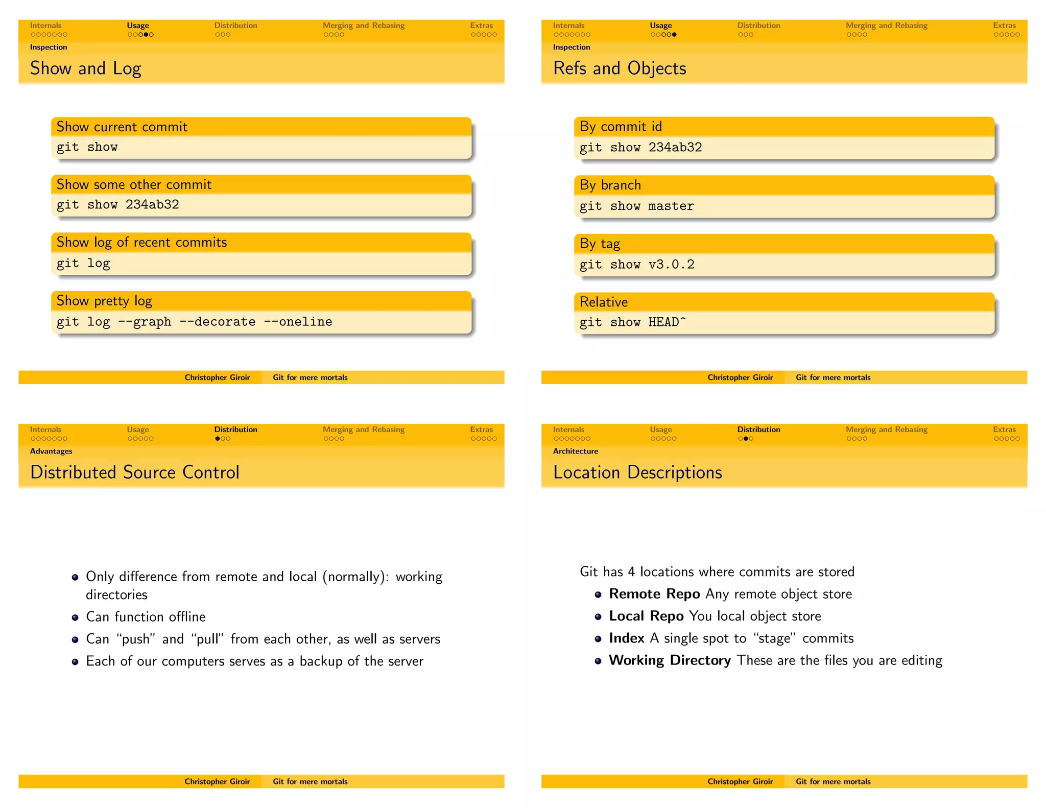 Git Presentation - Handout | PDF