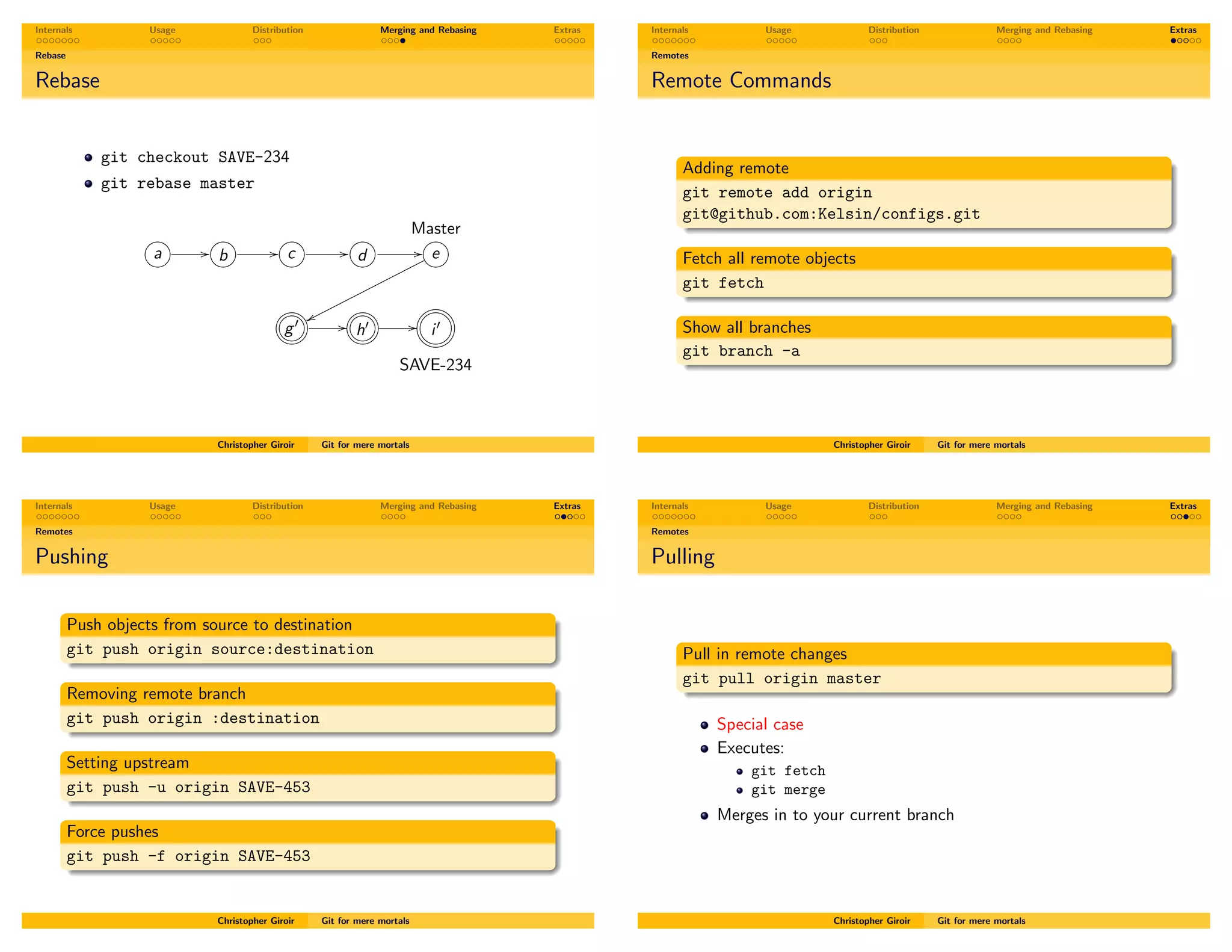 Git Presentation - Handout | PDF