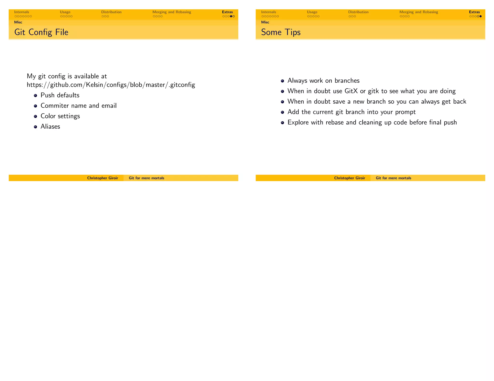 Git Presentation - Handout | PDF