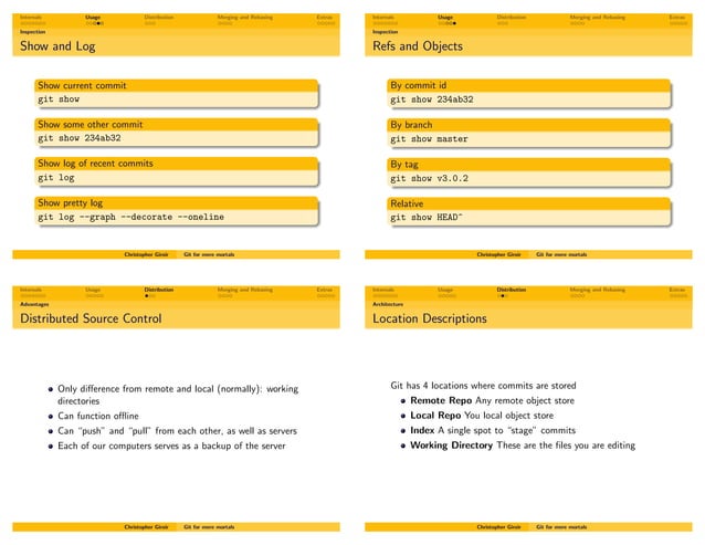 Git Presentation - Handout | PDF