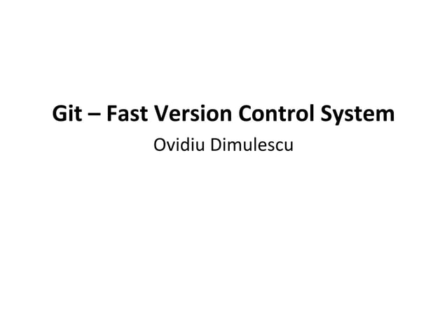 Introduction to Git | PPT