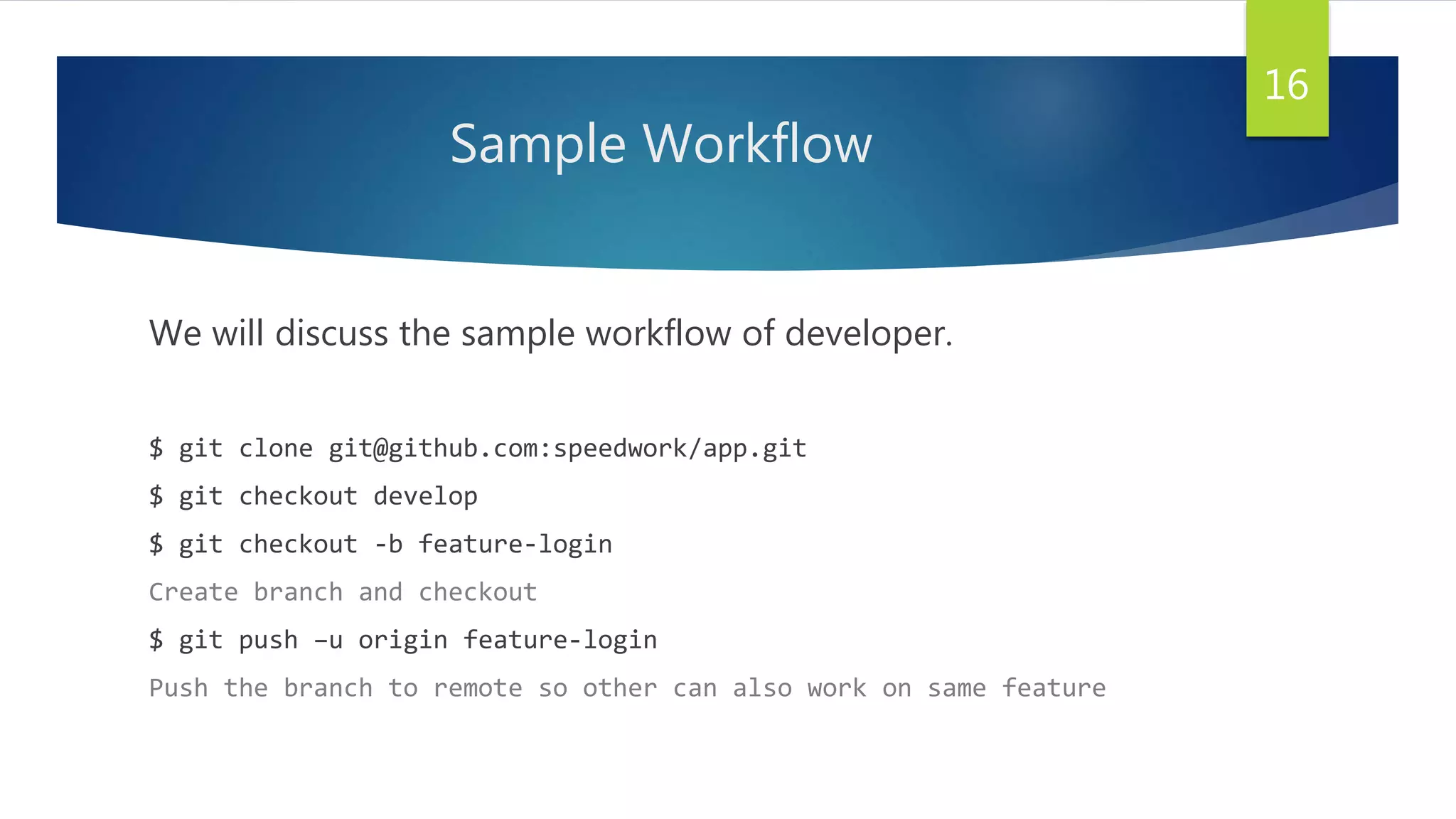Git development workflow | PPT