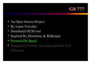 Git- Fast version control system | PPT