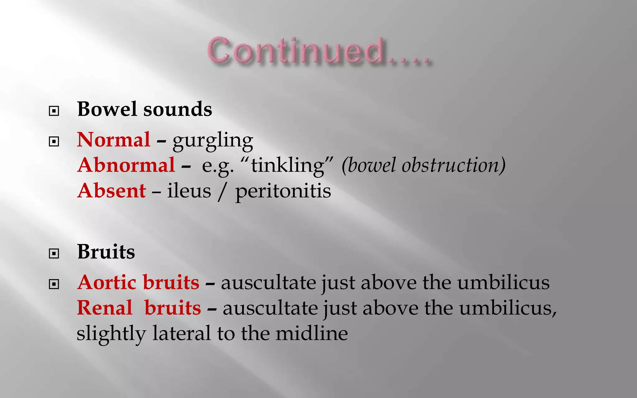 EXAMINATION OF GIT | PPTX