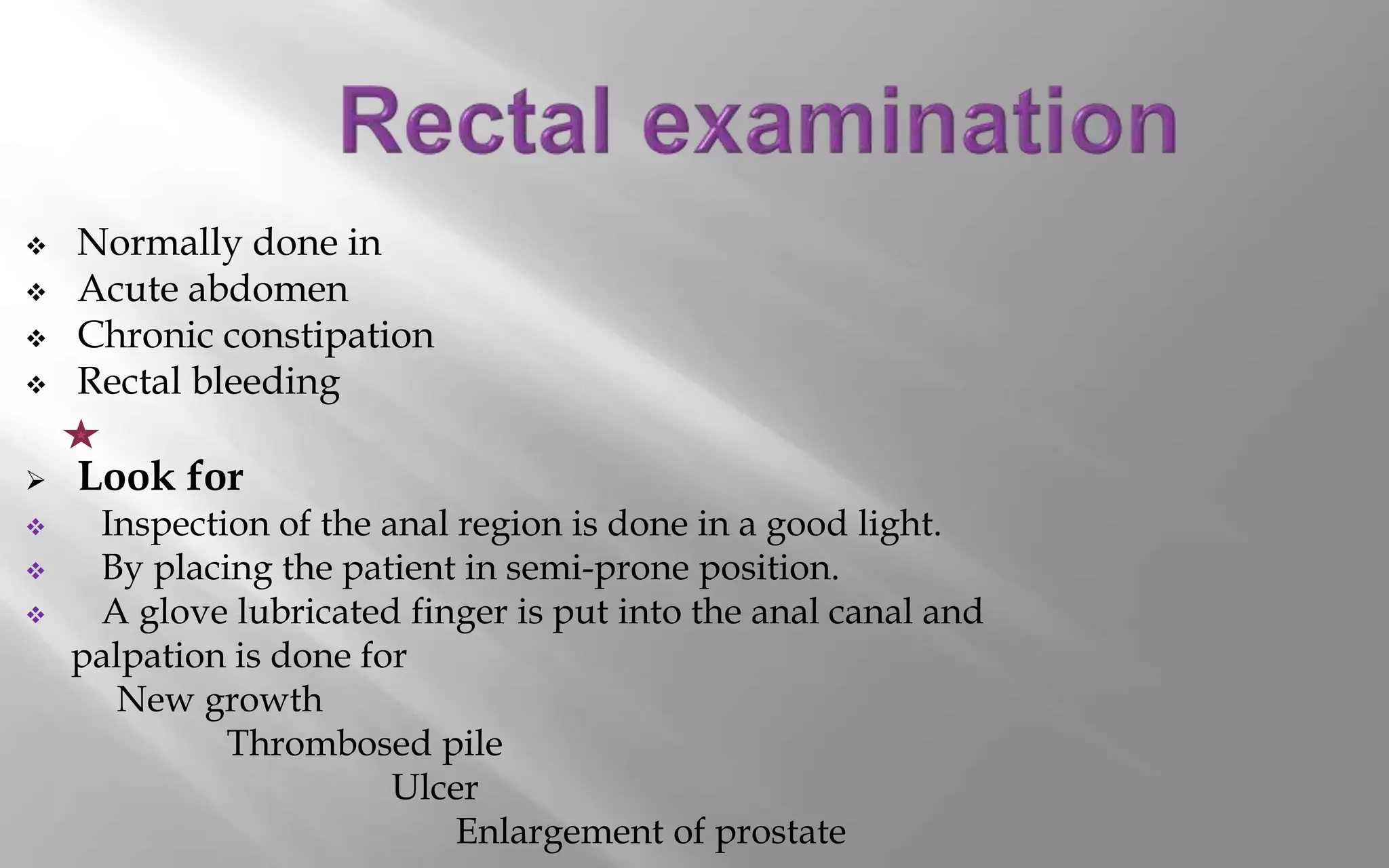 EXAMINATION OF GIT | PPTX