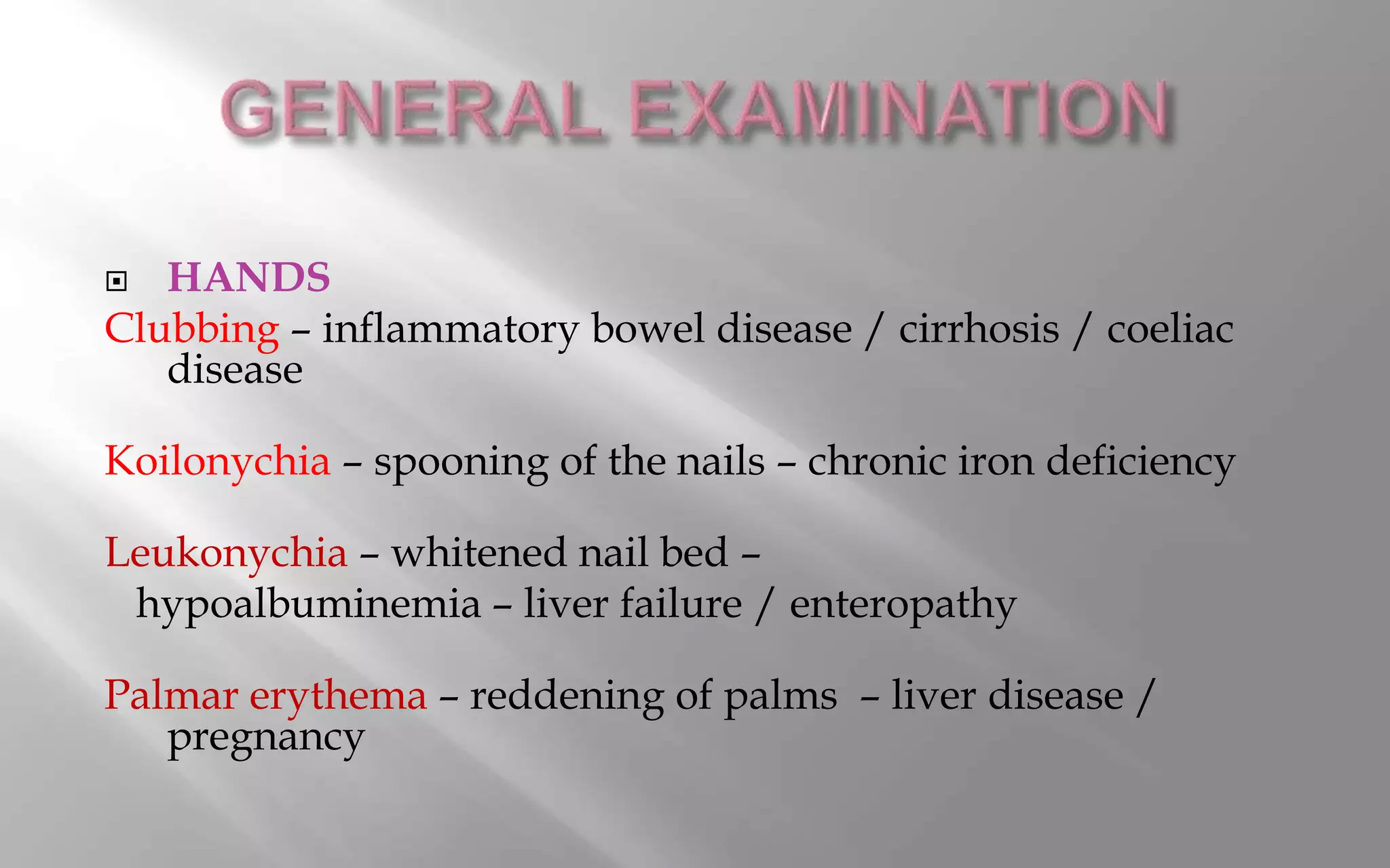 EXAMINATION OF GIT | PPTX