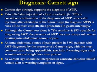 GIT 4th abd wall pain | PPT