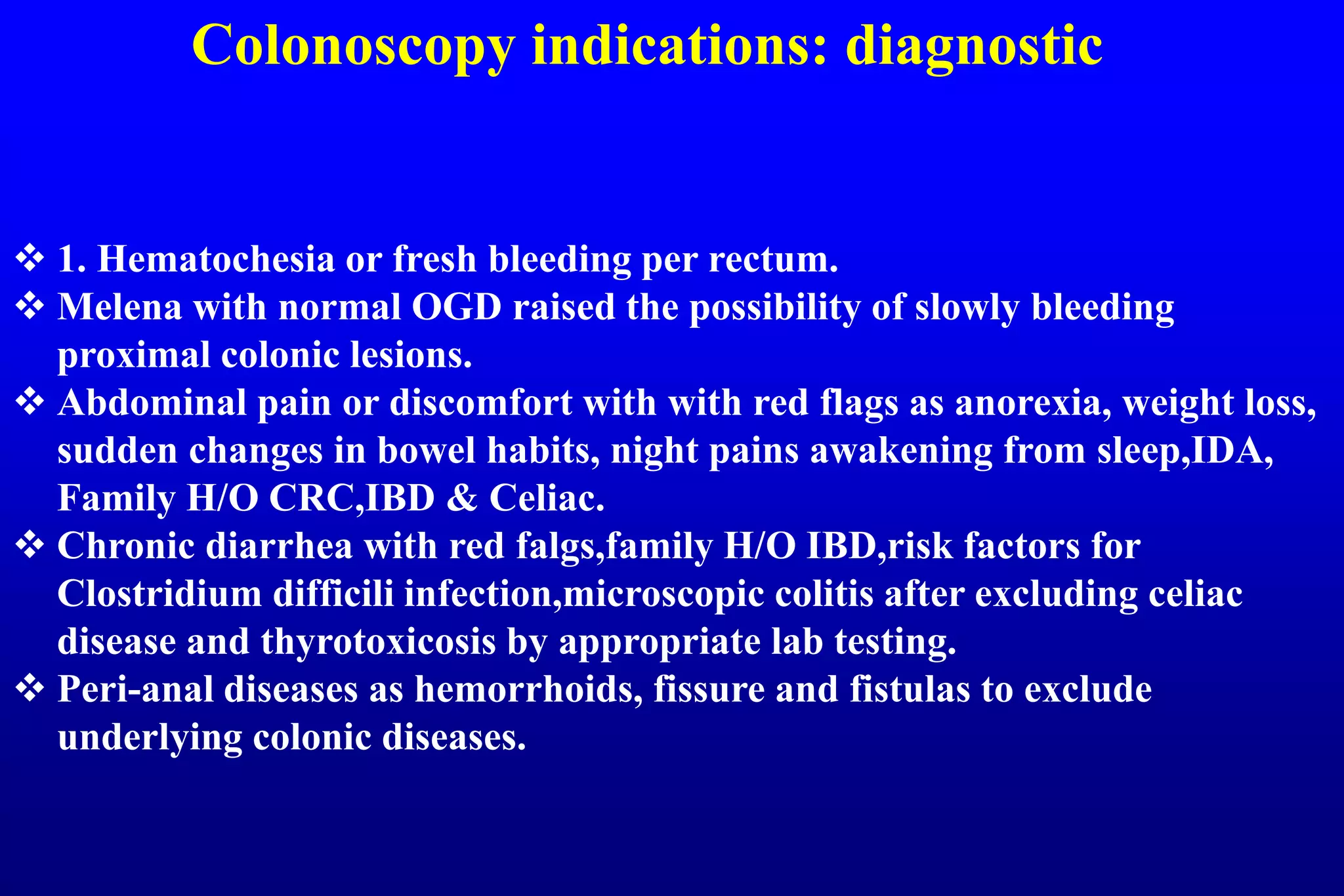 GIT 4th endoscopy indications20 | PPTX