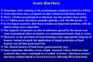 Git 6th acute diarrhea | PPT