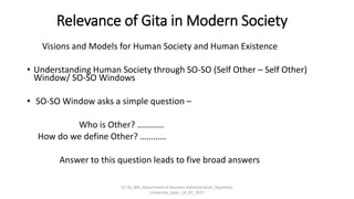 Gita and Management: Relevance of Gita in Management & Leadership | PPTX