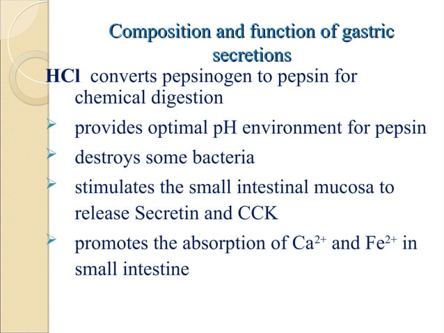 Git Gastrointestinal Tract Physiology Medical Ppt