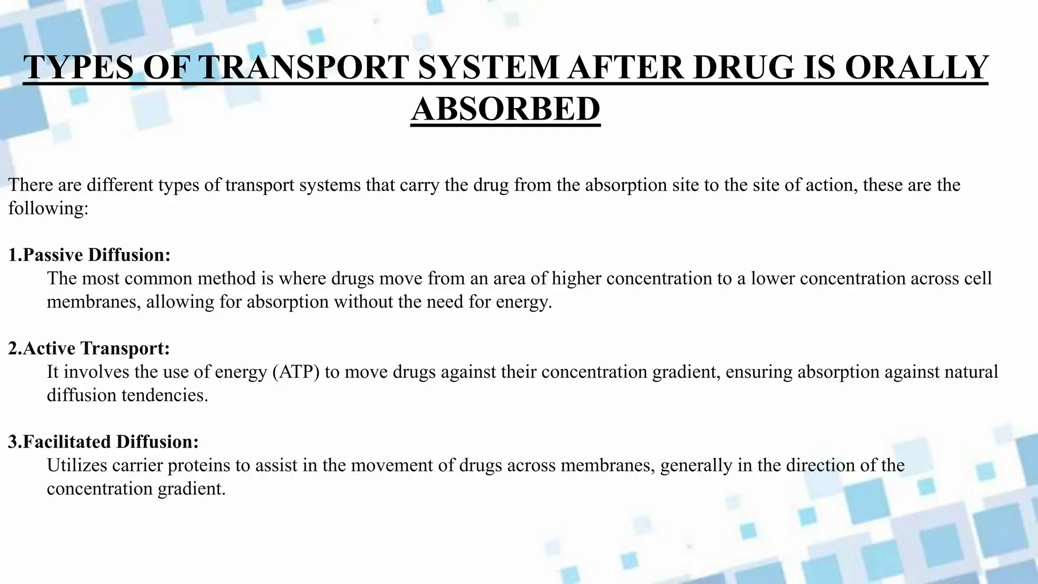 GIT ABSORPTION FOR ORAL Administered Drug | PPT