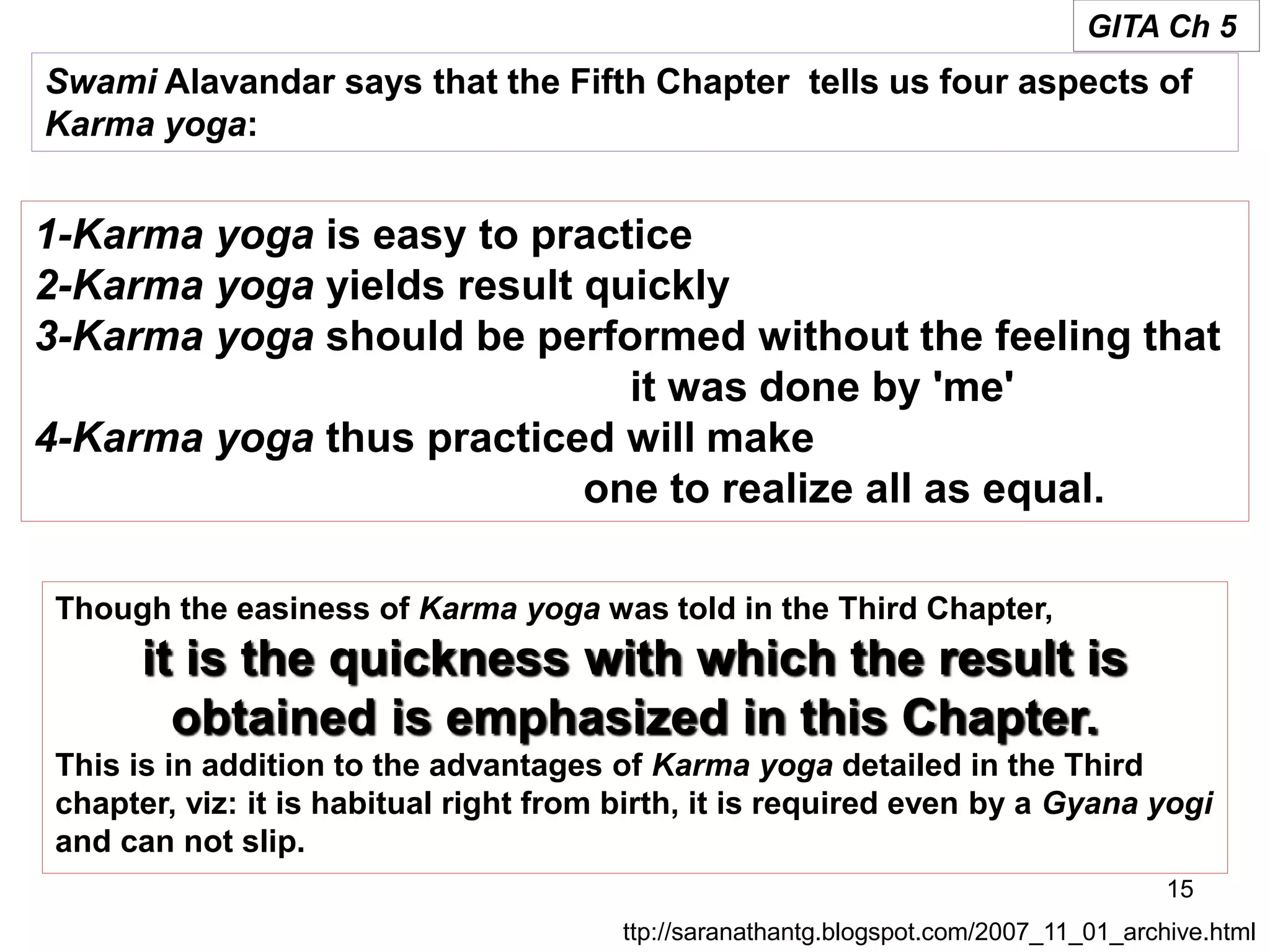 Bhagvad Gita Chapter 5 (Revised 2021): The Yoga of Renunciation ...