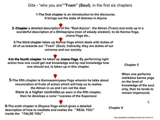 Bhagvad Gita Chapter 5 (Revised 2021): The Yoga of Renunciation ...