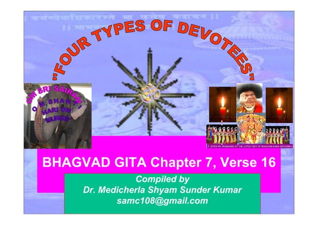 Gita chapter 7.16 Four types of devotees | PDF | Hinduism | Religion & Spirituality
