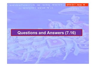 Gita chapter 7.16 Four types of devotees | PDF