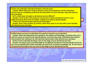 Gita chapter 7.16 Four types of devotees | PDF