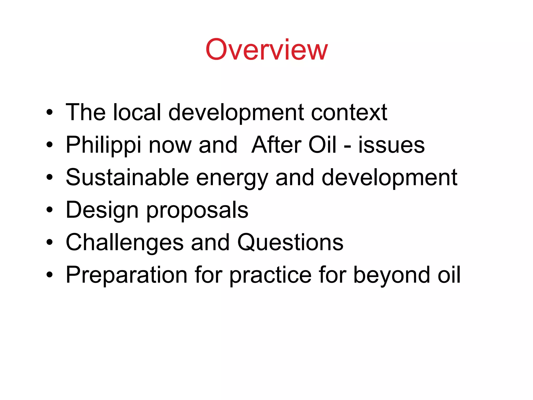 Building and Landscape Design Philippi Local Area Development Framework ...