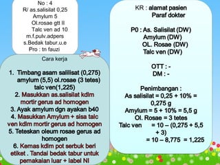 penghitungan jurnal praktek obat dengan 4 resep obat | PPT