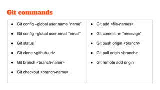 GDSC - GVPCE -Workshop on Git and GitHub | PPTX