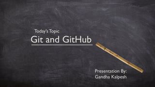 Git and GitHub PowerPoint Presentation** | PPTX