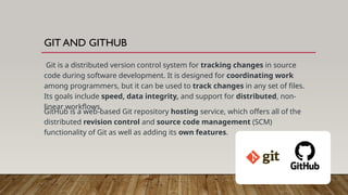 Git and GitHub PowerPoint Presentation** | PPTX