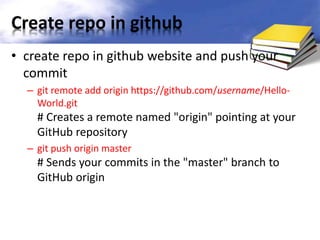 Git and github introduction | PPT