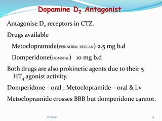 ANTIEMETICS AND PROKINETIC AGENTS | PPTX