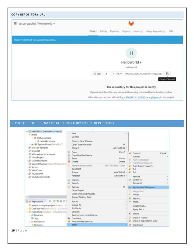 Git as version control for Analytics project | PDF