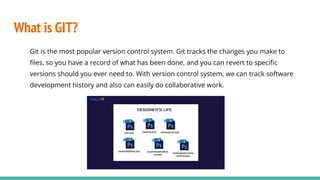 Git basic introduction & tutorial for begginer | PPT