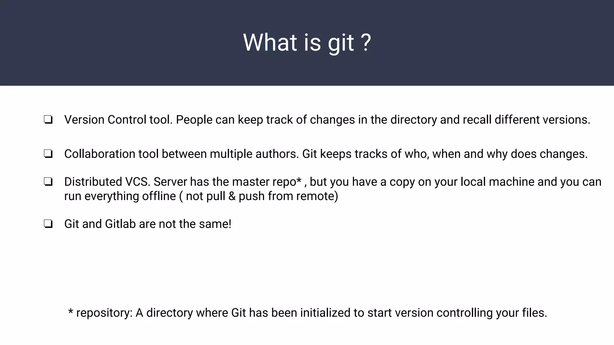 Git basics : a beginner's guide | PPT