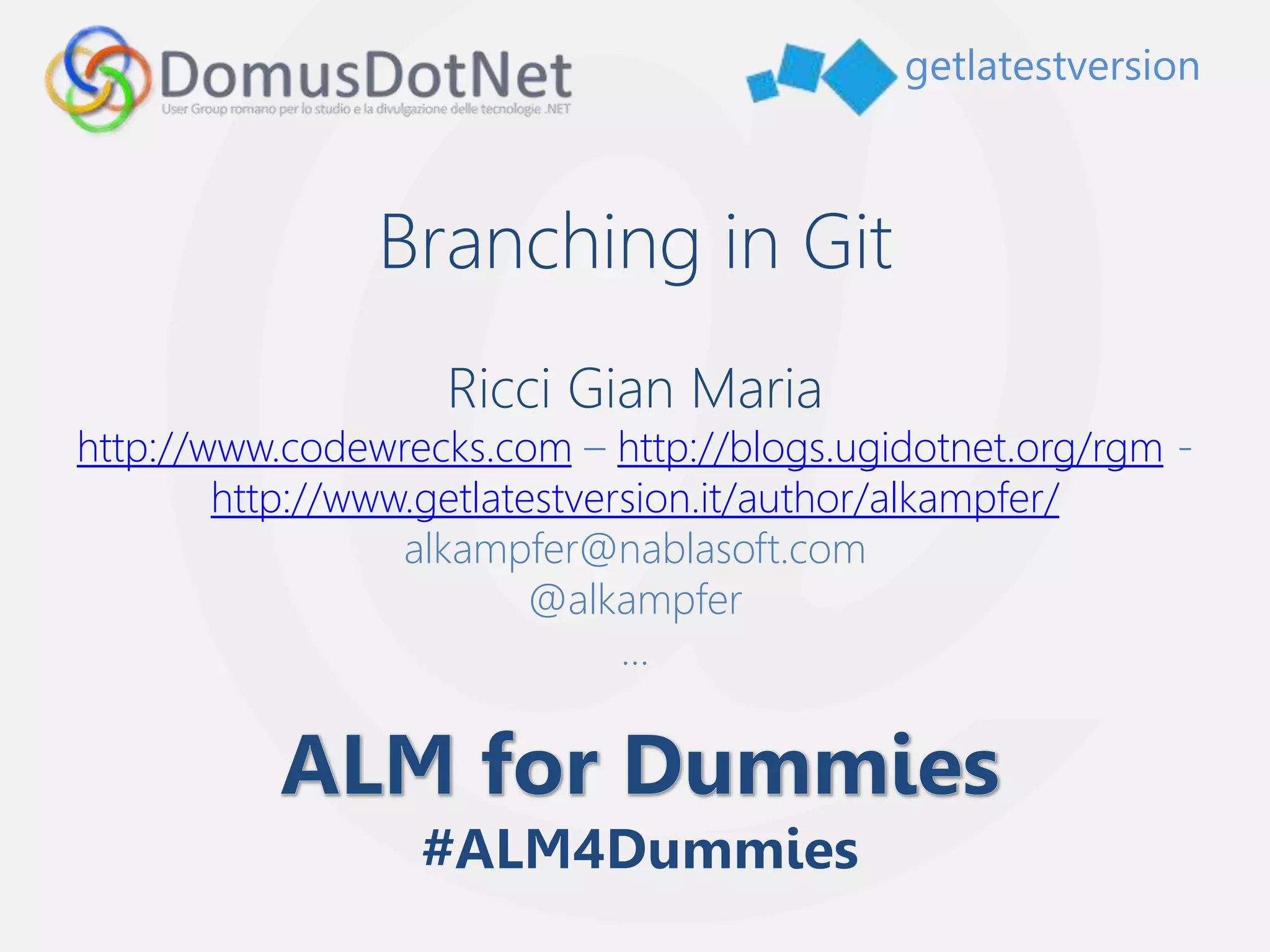 Git branching model | PPTX | Computer Software and Applications | Computing