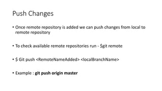Basic Git commands | PPTX