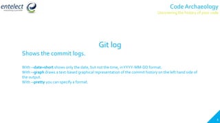 Git for debugging (a.k.a Code archaeology) | PPT