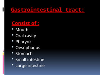 (GIT) Digestive System.pptx by Bharat Chand | PPT
