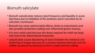The drugs acting on gastrointestinal system | PPTX