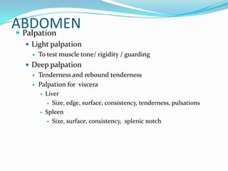 Git examination pediatrics awais | PPTX