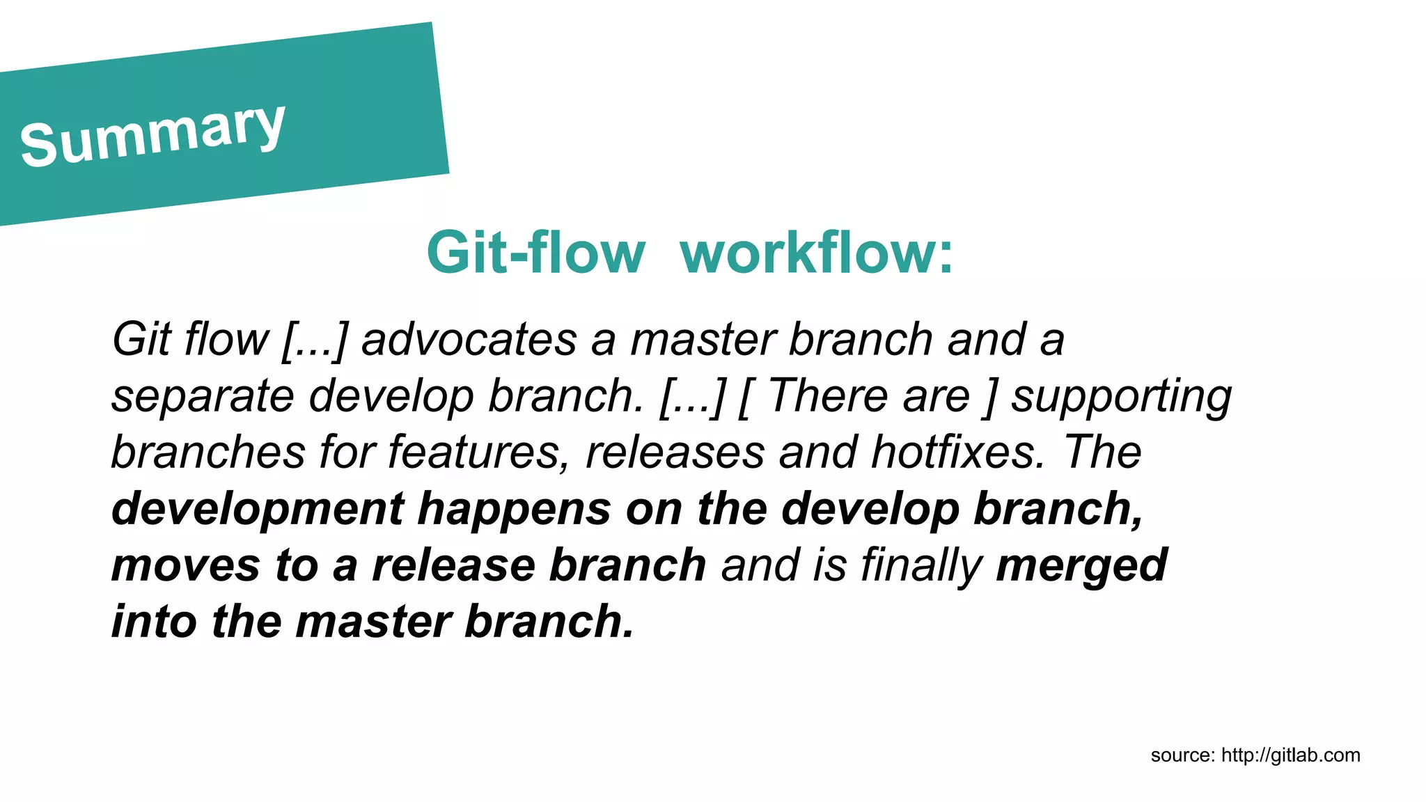 Git-flow workflow and pull-requests | PDF