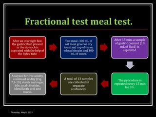 GASTRIC FUNCTION TESTS | PPTX