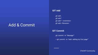 Introduction to GIT versioning | PPT