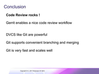 Code Review with Git and Gerrit - Devoxx 2011 - Tools in Action - 2011-11-14 | PDF | Web ...